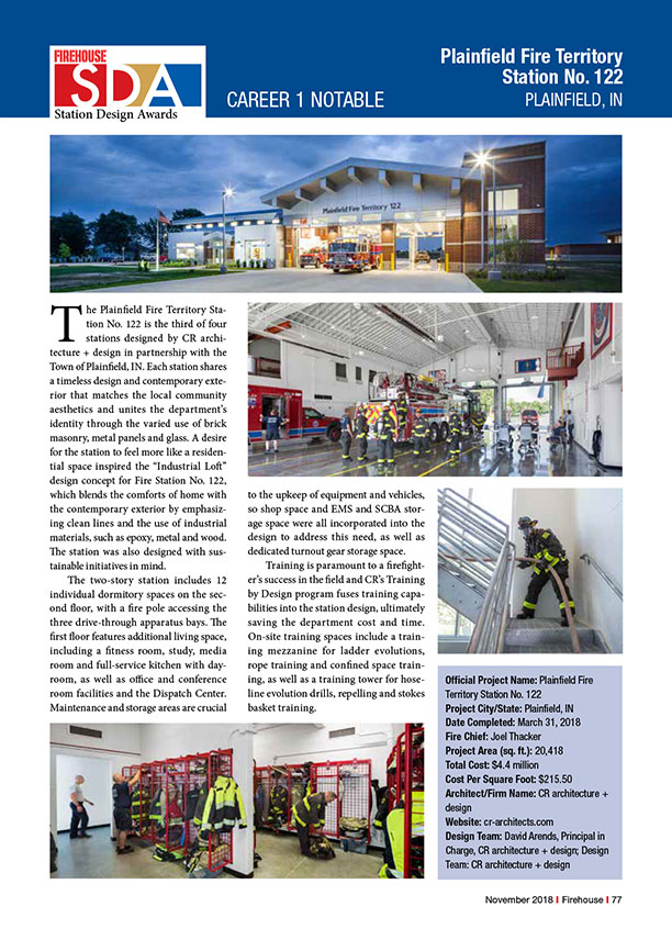 Plainfield Station No. 122 Featured in Firehouse Magazine’s Station ...